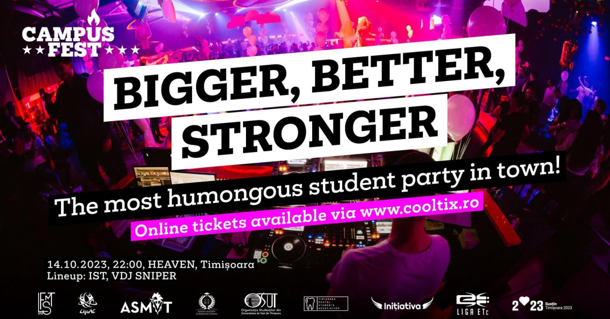 Cooltix - CampusFest #1 - BIGGER, BETTER, STRONGER